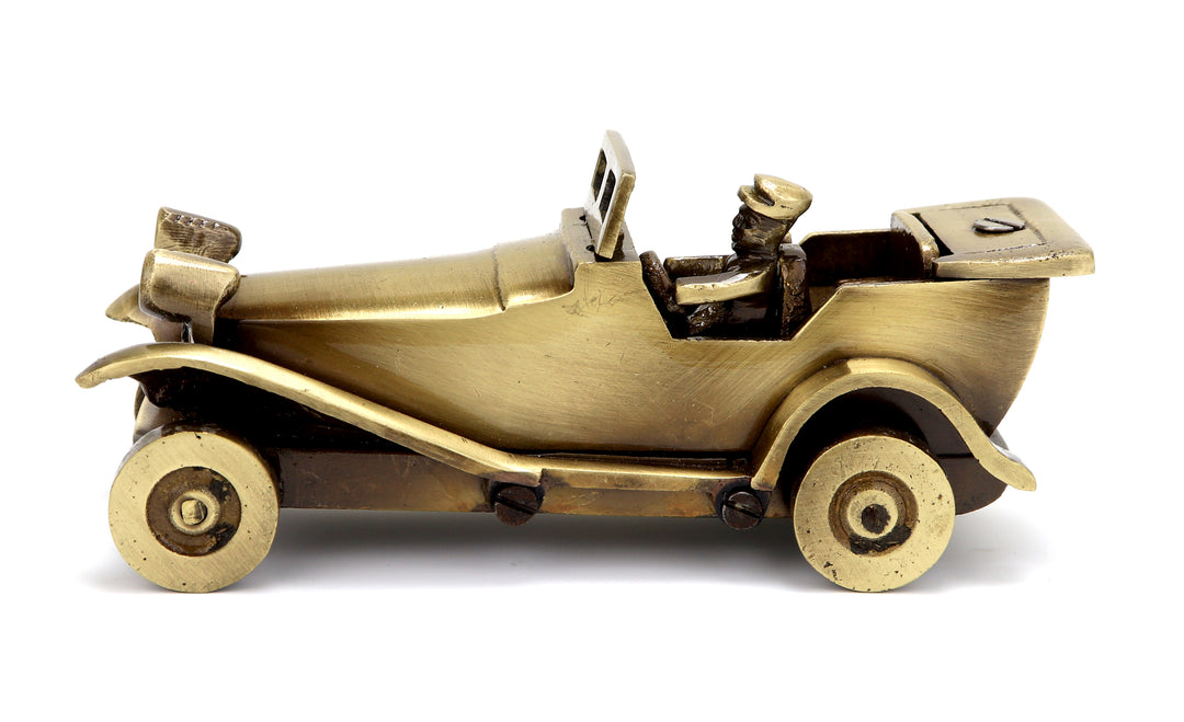 Brass Roofless Vintage Motor Car Showpiece – Two Moustaches Store